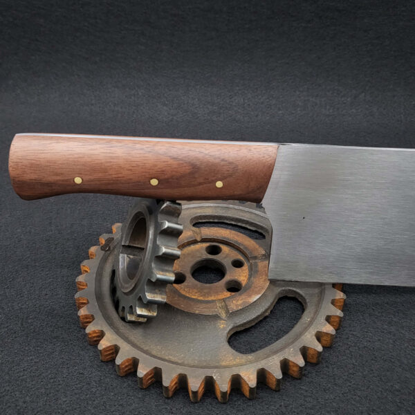 Handcrafted Cleaver Knife with Black Walnut Handle | Rusty Dragon Forge