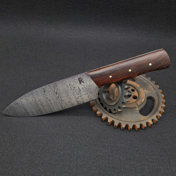 Hand-Forged 6 Inch Chef Knife: 114 Layer Damascus with Cocobolo Handle ...